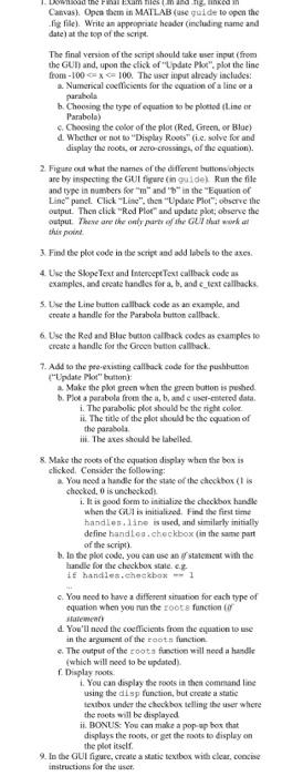 Solved function varargout = FE1(varargin)% FE1 MATLAB code | Chegg.com
