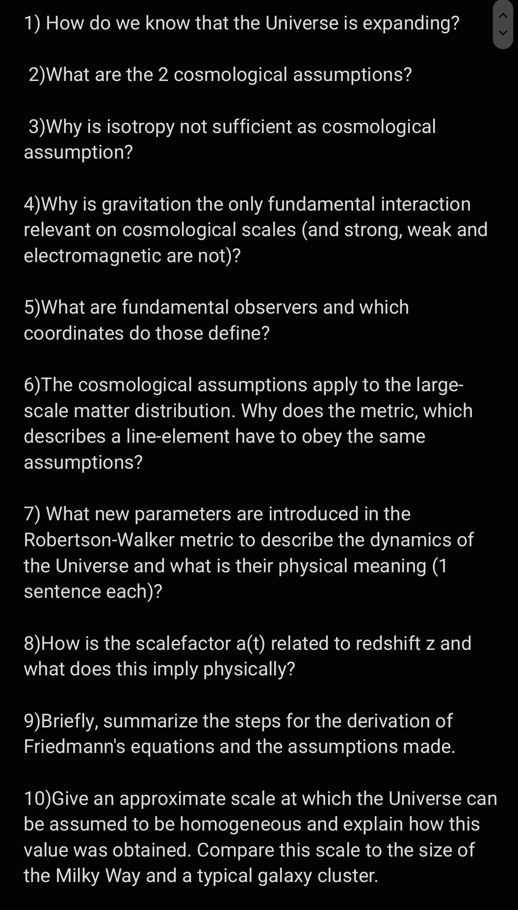 Solved How do we know that the Universe is expanding?What | Chegg.com