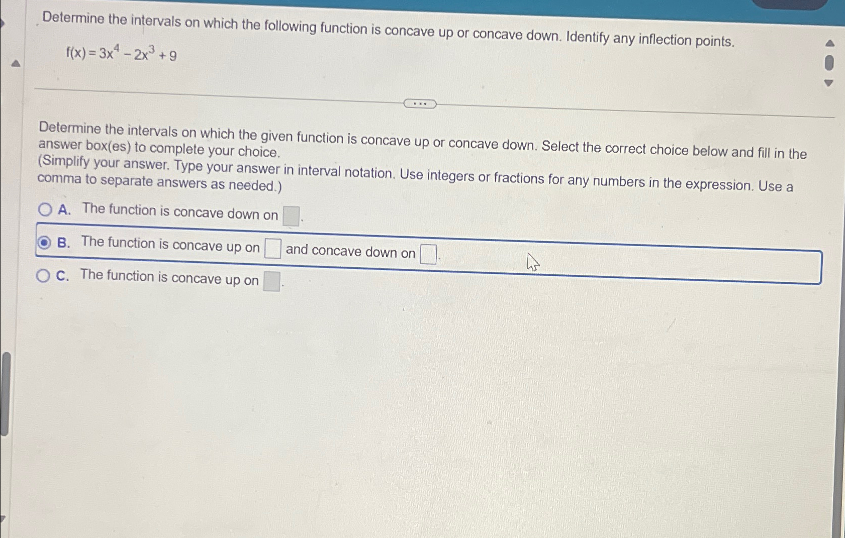 Solved Determine the intervals on which the following | Chegg.com