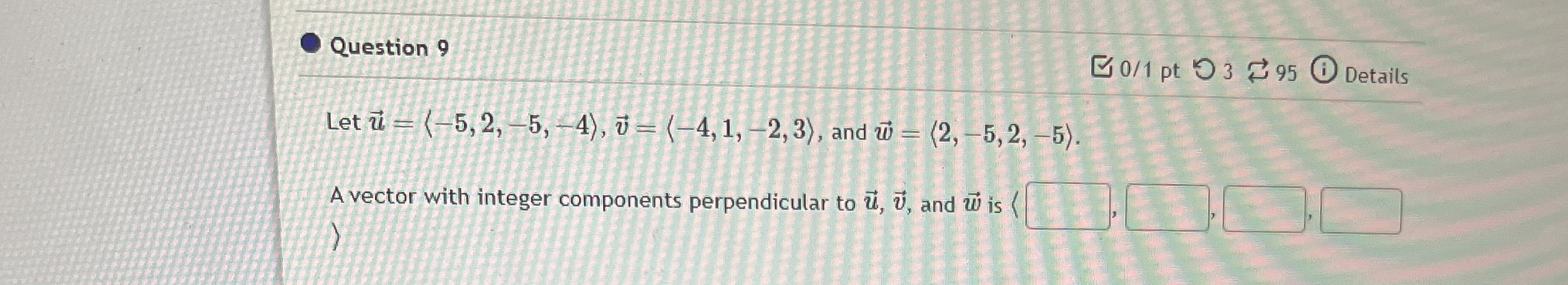 Solved Question 901 ﻿pt395DetailsLet | Chegg.com