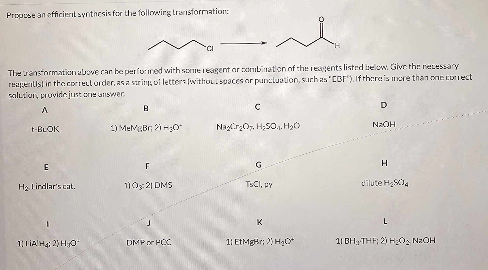 Solved Propose an efficient synthesis for the following | Chegg.com