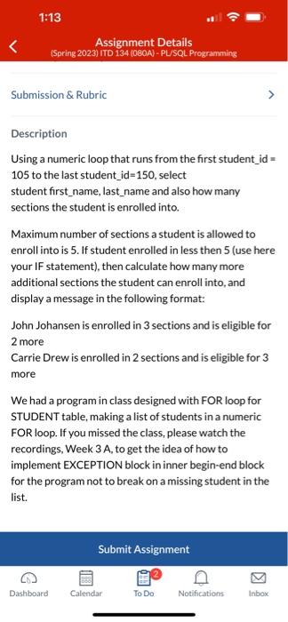 Solved Description Using A Numeric Loop That Runs From The