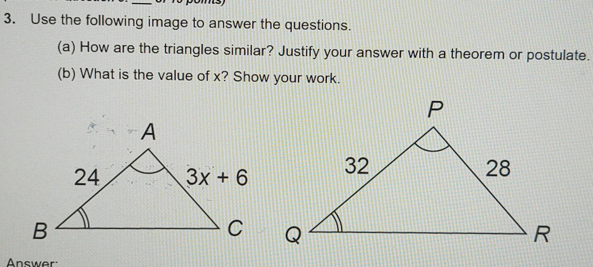 Solved 1) Write a two column proof for the following | Chegg.com