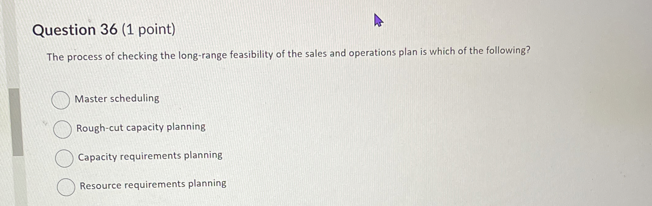 Solved Question 36 (1 ﻿point)The process of checking the | Chegg.com