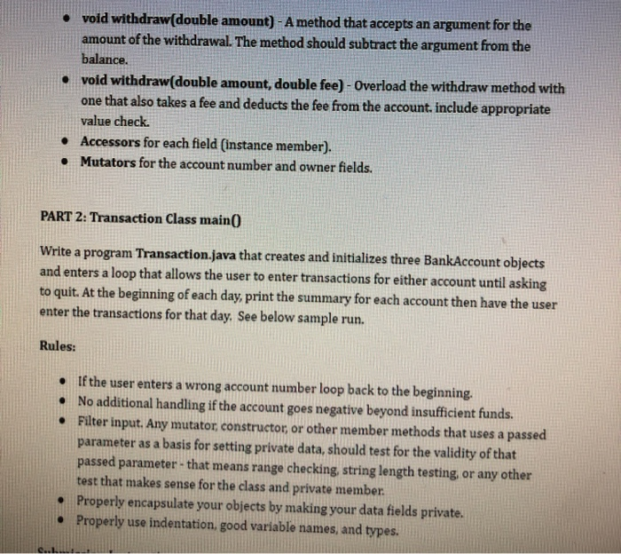Solved Java Programming Assignment Objects And Classes 