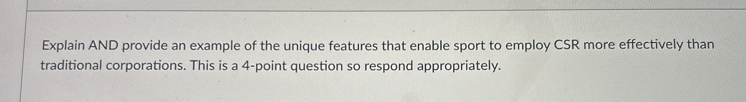 Solved Explain AND provide an example of the unique features | Chegg.com