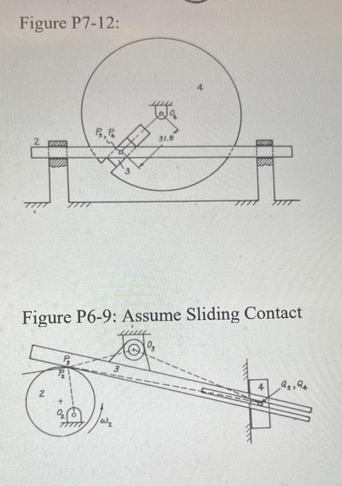 Solved Figure P7 12 Figure P6 9 Assume Sliding Contact