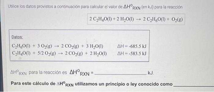 Solved Utilice los datos provistos a continuación para | Chegg.com