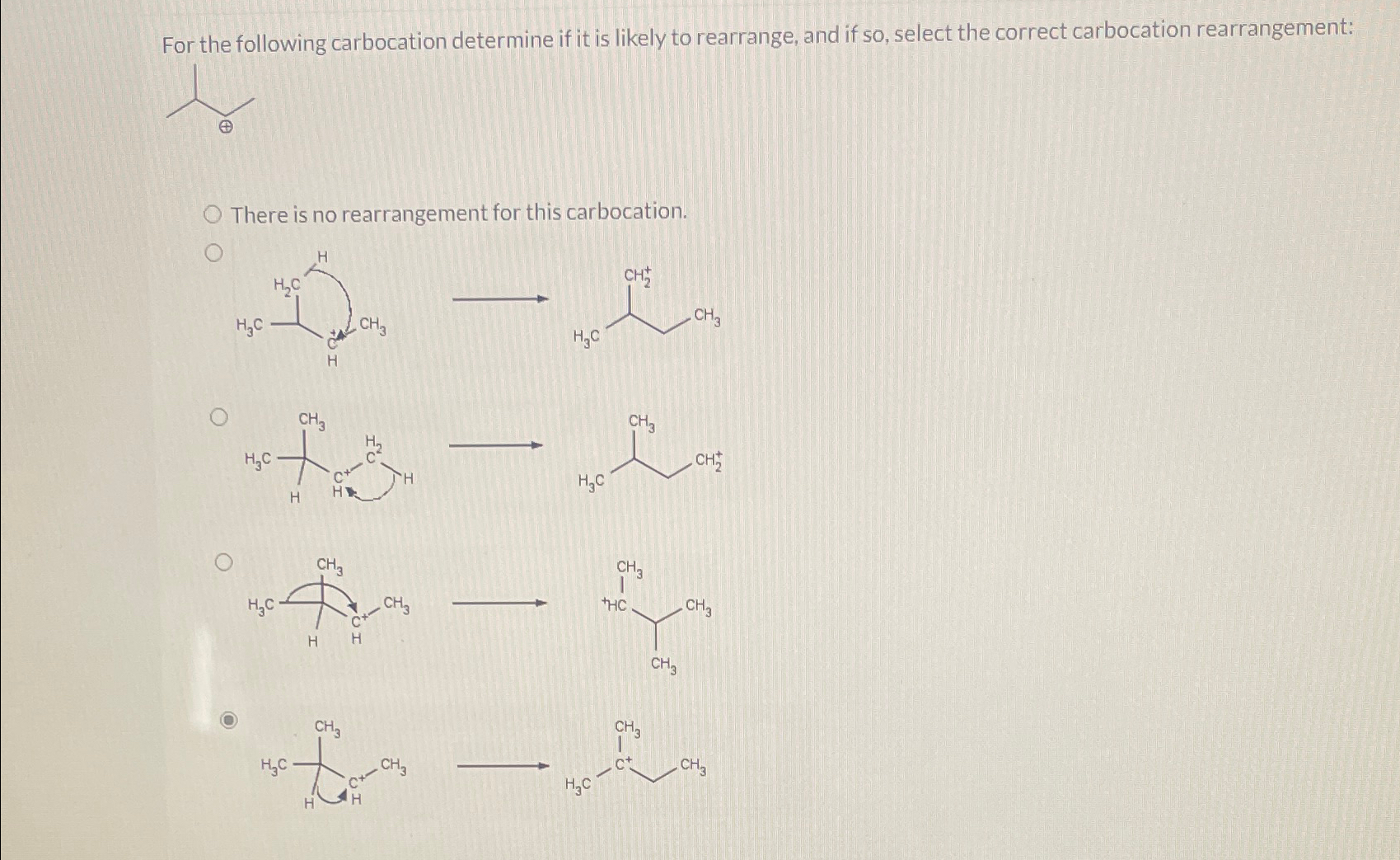 Solved For the following carbocation determine if it is | Chegg.com Solved For the following carbocation determine if it is | Chegg.com