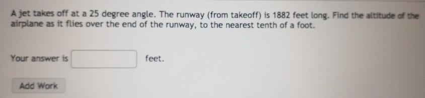 Solved A jet takes off at a 25 degree angle. The runway | Chegg.com