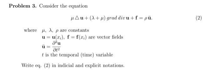 Solved Problem 3. Consider the equation | Chegg.com