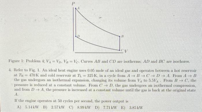 Solved Figure 1: Problem 4; VA=VD,VB=VC. Curves AB and CD | Chegg.com