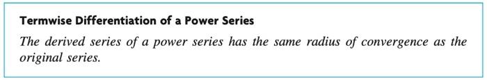 Solved Find the radius of convergence using termwise | Chegg.com