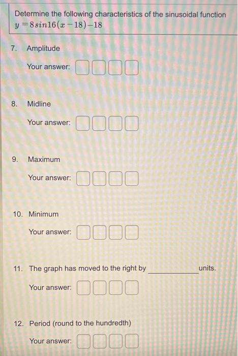 Solved Determine the following characteristics of the | Chegg.com