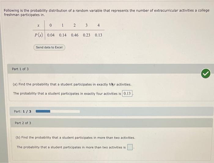 Solved Following is the probability distribution of a random | Chegg.com