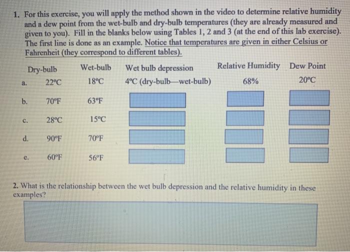 1. For this exercise, you will apply the method shown | Chegg.com