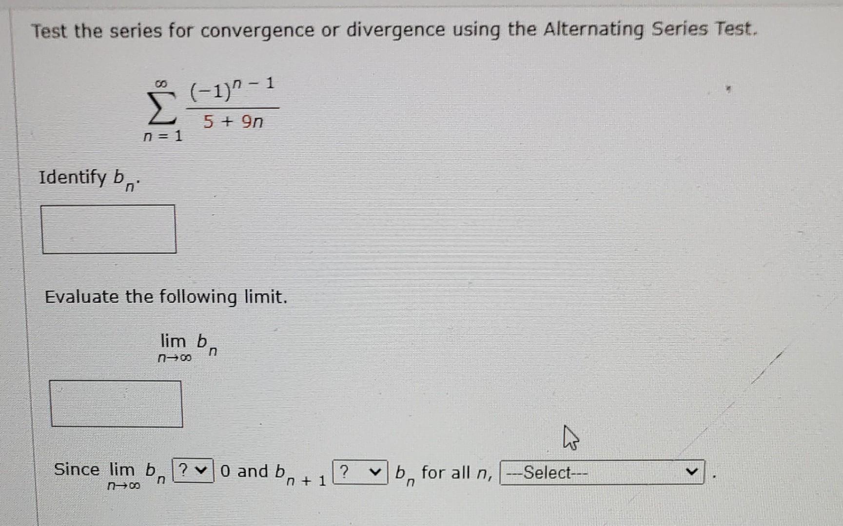 Solved Test the series for convergence or divergence using | Chegg.com