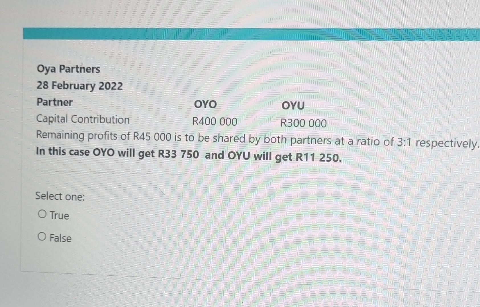 Solved Remaining profits of R45000 is to be shared by both | Chegg.com