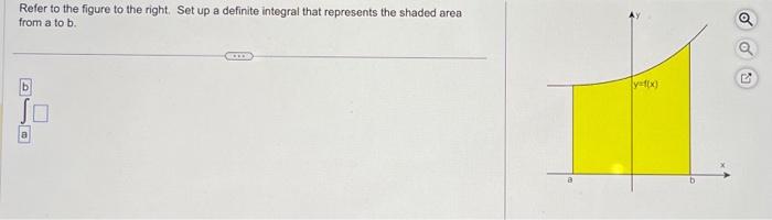 Solved Refer to the figure to the right. Set up a definite | Chegg.com