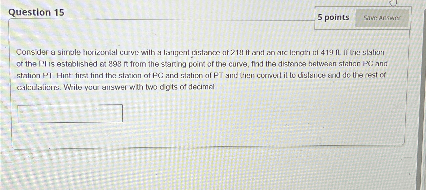 Solved Question 155 ﻿pointsConsider a simple horizontal | Chegg.com