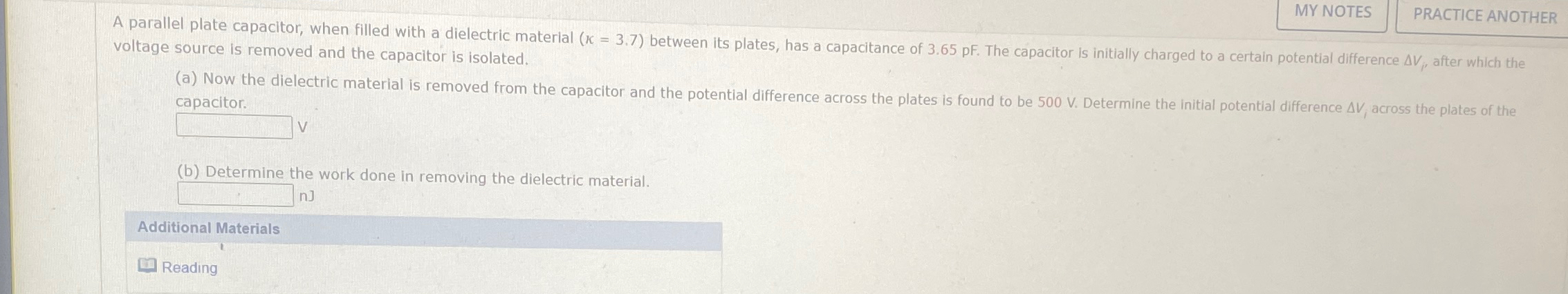 Solved PRACTICE ANOTHERvoltage source is removed and the(a) | Chegg.com