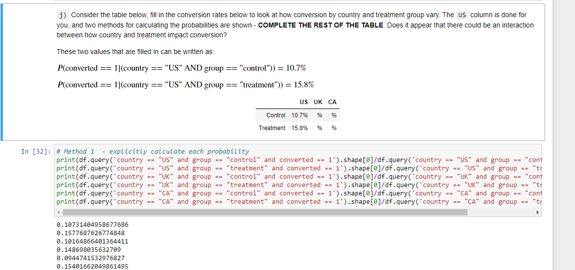 Solved j) ﻿Consider the table below, fill in the conversion | Chegg.com