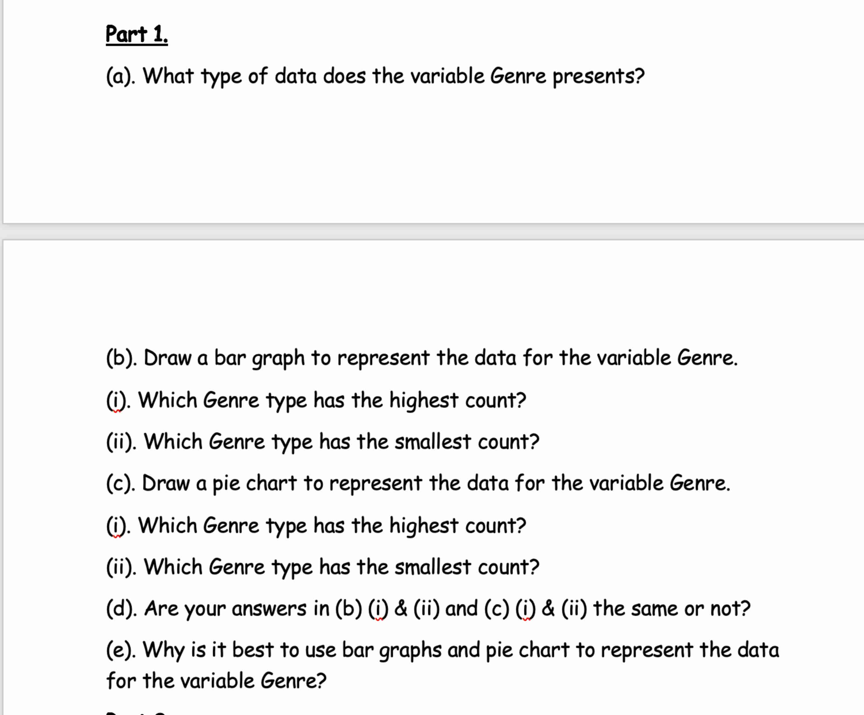 Solved by an EXPERT Draw a bar graph to ﻿represent the data for the | Chegg.com