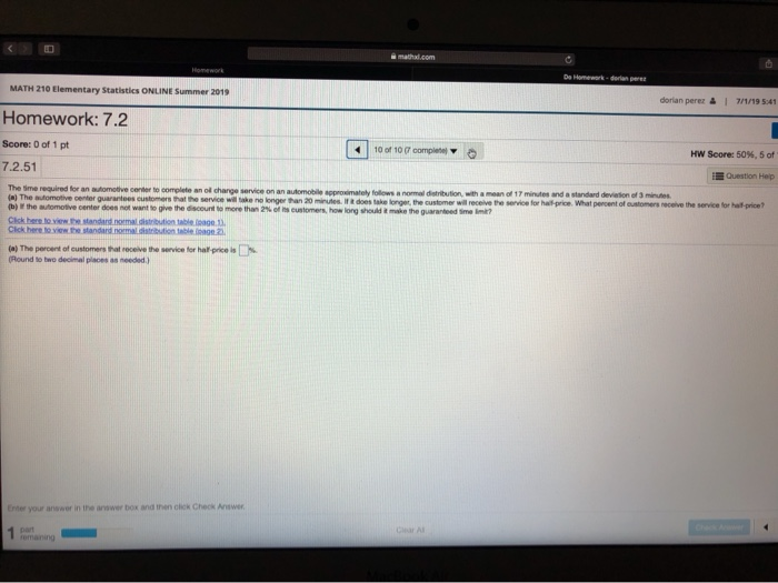 Solved a mathal.com Homework De Hamewark-derlan pere MATH | Chegg.com