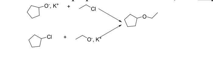 Solved the following ether might be prepared two ways using | Chegg.com
