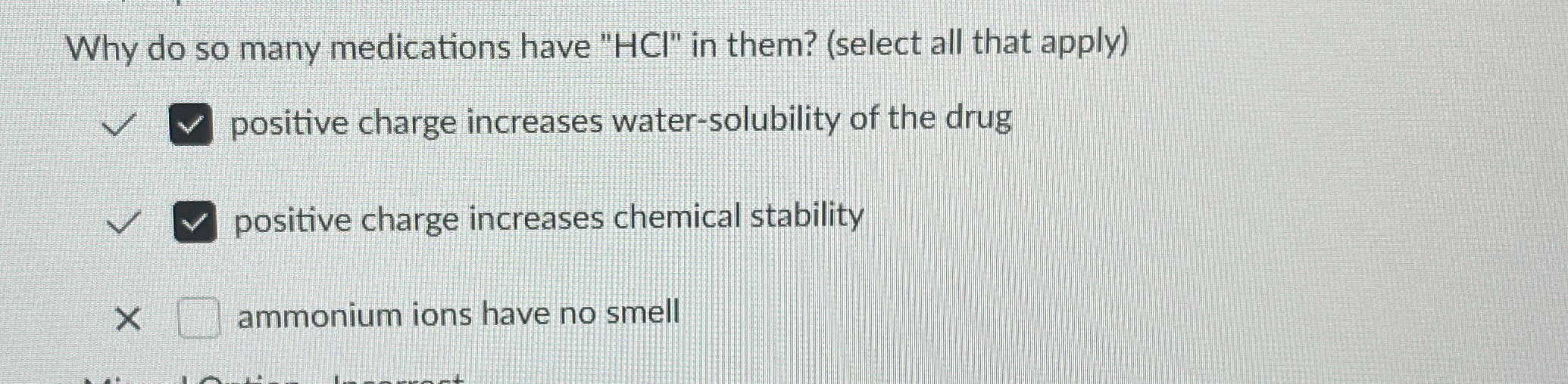 Solved Why do so many medications have "HCl" ﻿in them? | Chegg.com