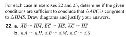 Solved For each case in exercises 22 ﻿and 23, ﻿determine if | Chegg.com