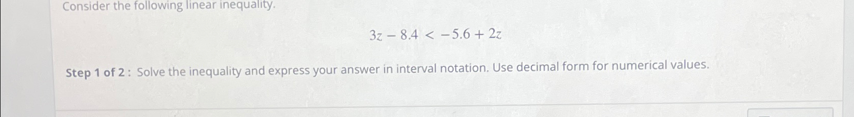 Solved Consider the following linear | Chegg.com