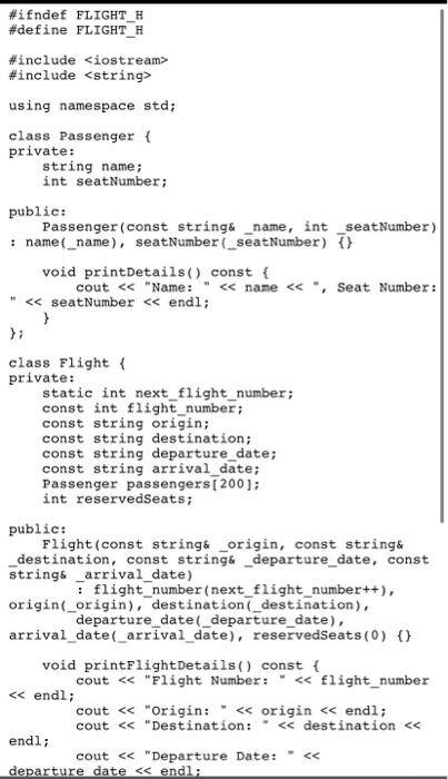 Solved write the code in object oriented programming c++ you | Chegg.com