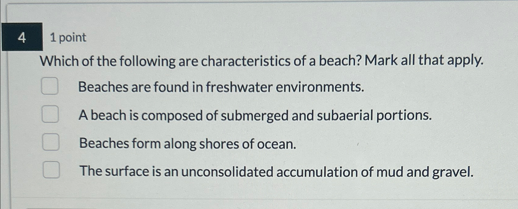 Solved 41 ﻿pointWhich of the following are characteristics | Chegg.com