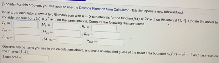 Solved (3 points) For this problem, you will need to use the | Chegg.com