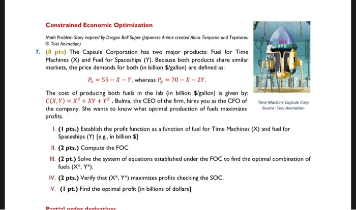 Solved Constrained Economic Optimization Math Problem Story | Chegg.com