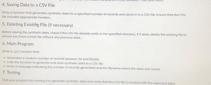 Solved In this project, you will create a Python program | Chegg.com