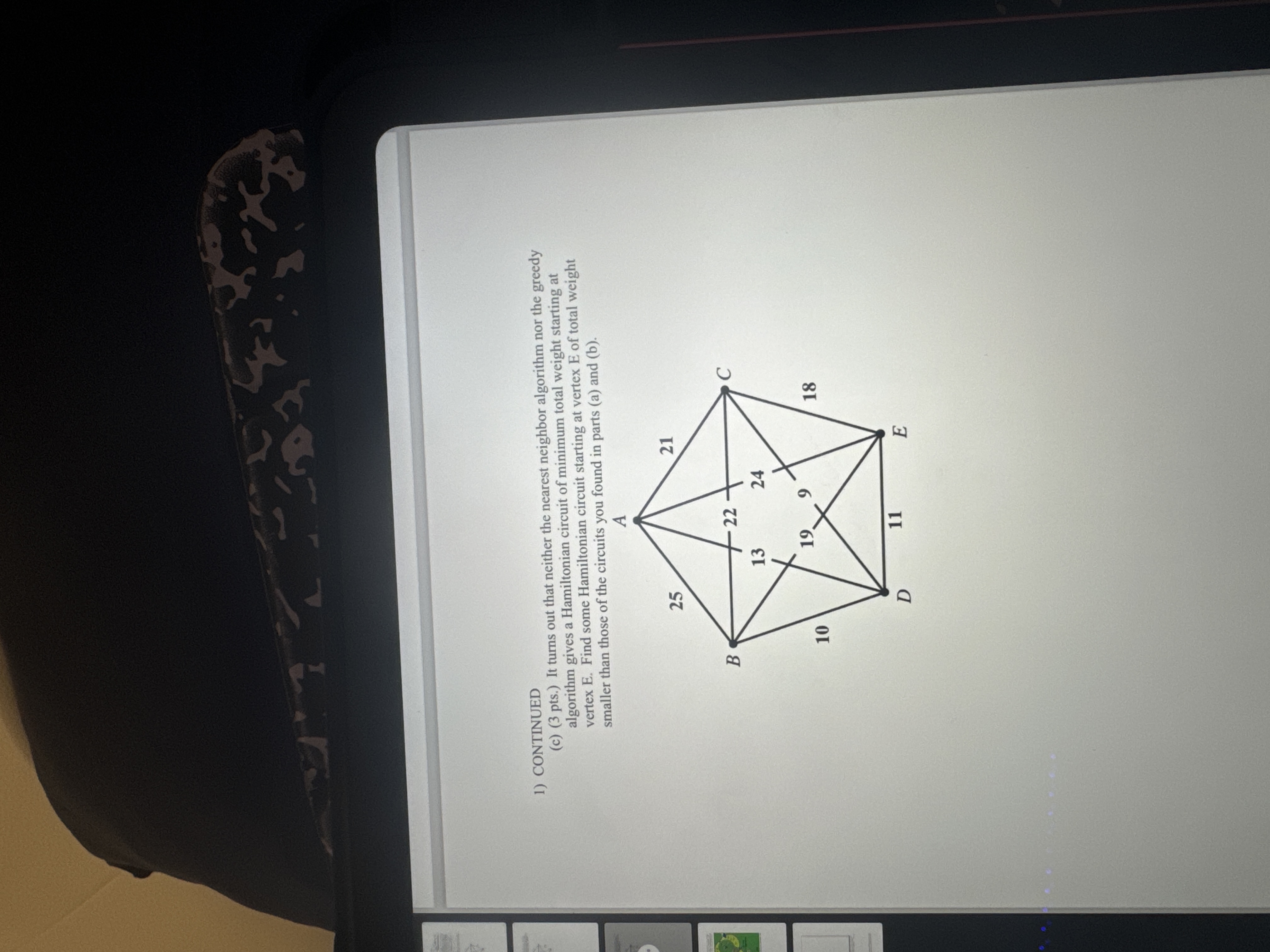 Solved CONTINUED(c) (3 ﻿pts.) ﻿It turns out that neither the | Chegg.com