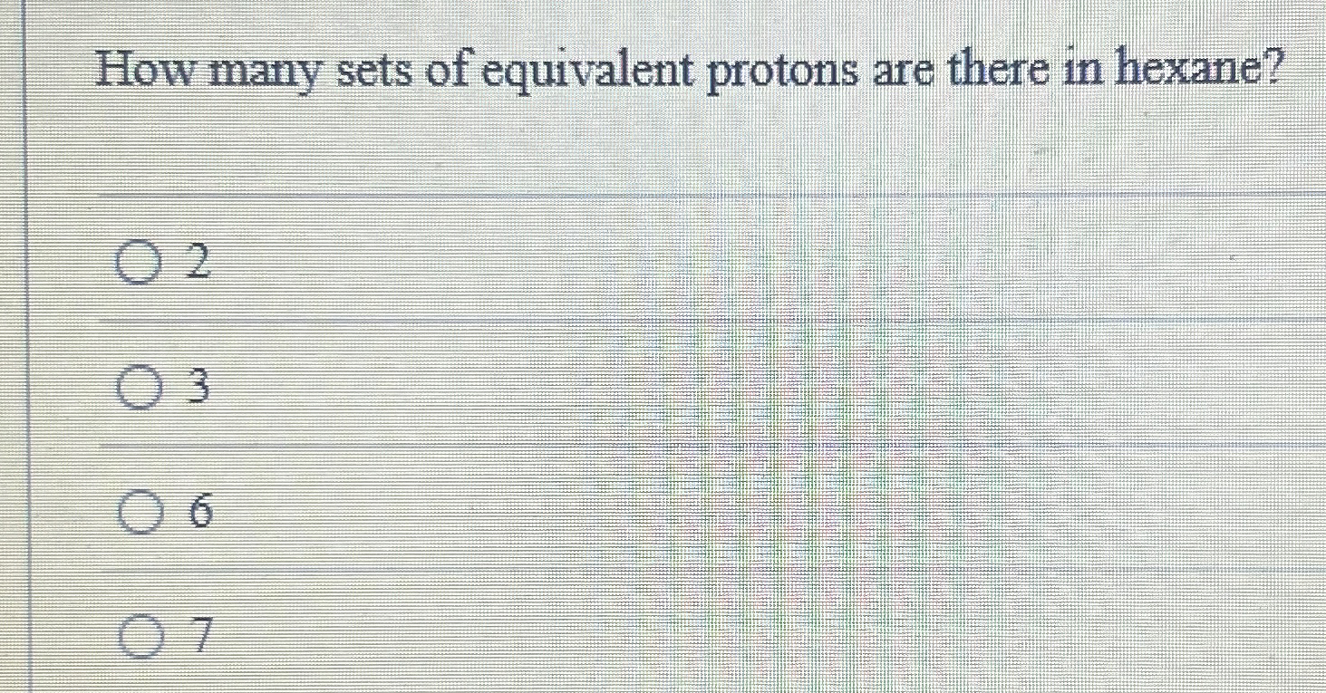 Solved How many sets of equivalent protons are there in | Chegg.com