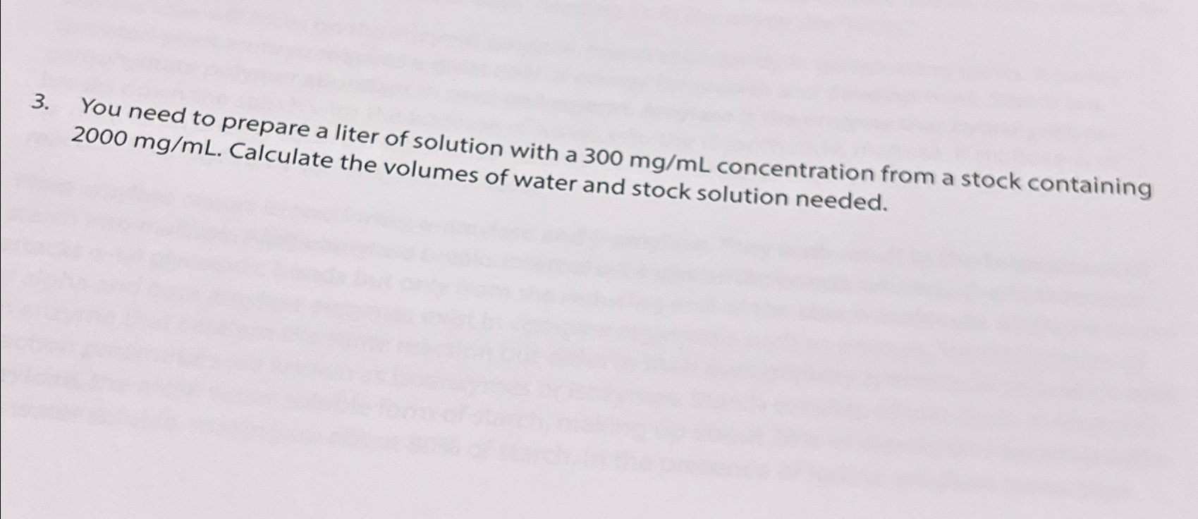 Solved You need to prepare a liter of solution with a | Chegg.com