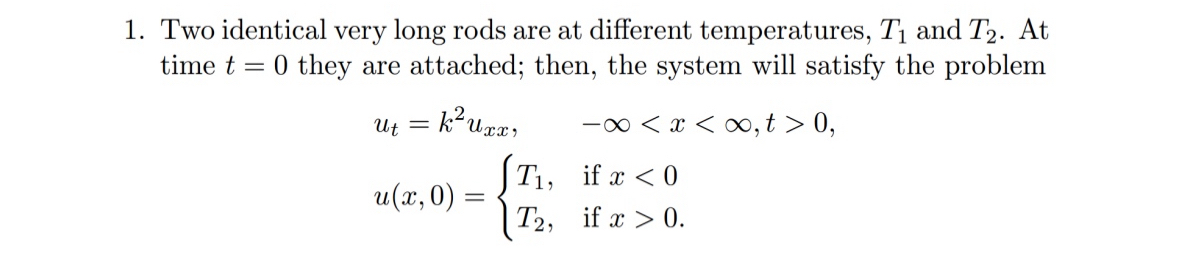 Two identical very long rods are at different | Chegg.com