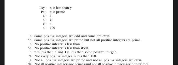 Solved 73e Exercises 1 Symbolize The Following Sentences 
