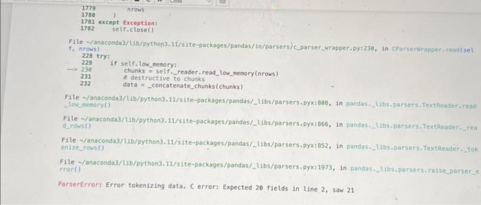 1779 nrows 1780 , ) 1781 except Exception: 1782 | Chegg.com