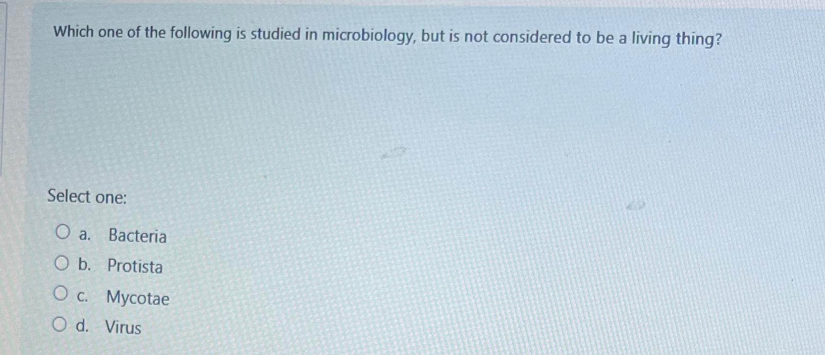 Which one of the following is studied in | Chegg.com