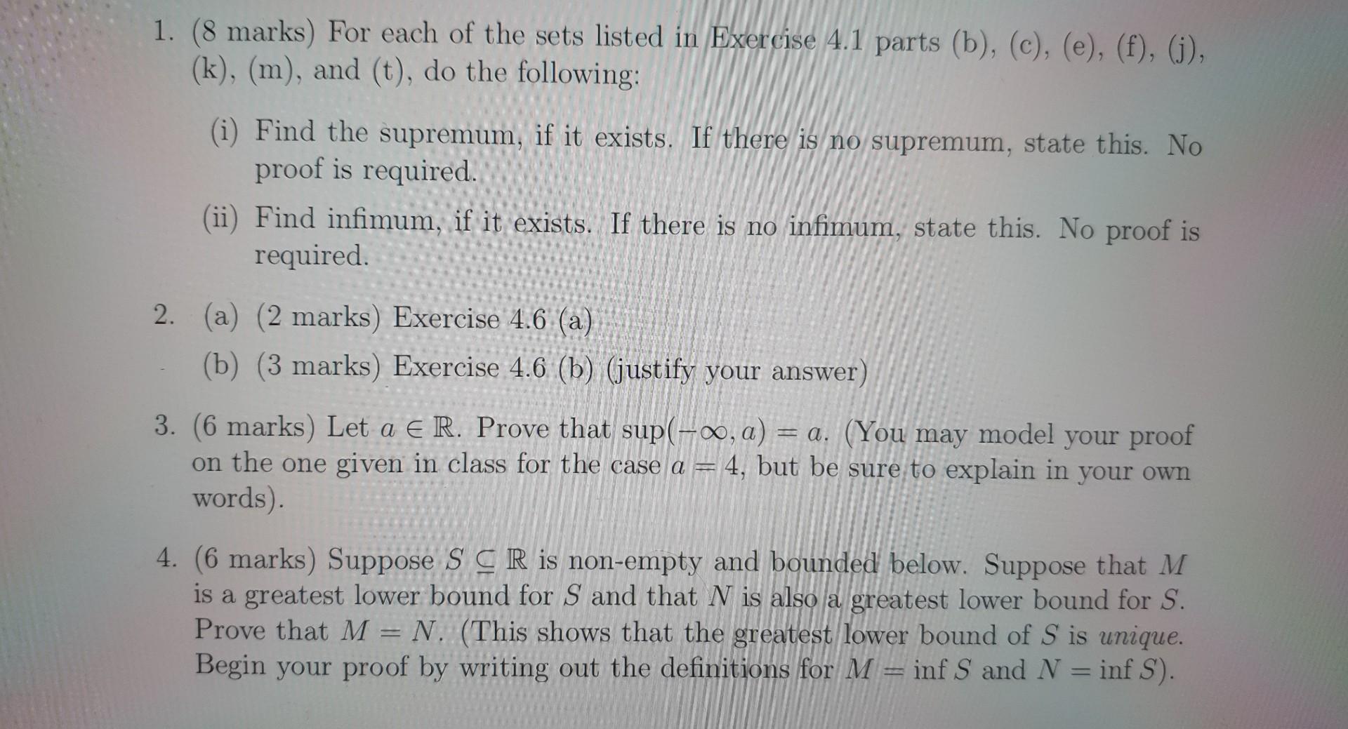 Solved Math1052 Assignment Q1-4 You can ignore 1 and | Chegg.com
