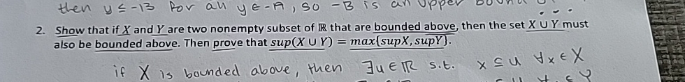 Solved Show that if X and Y ﻿are two nonempty subset of R | Chegg.com