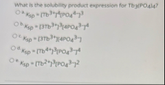 Solved What is the solubility product expression for | Chegg.com