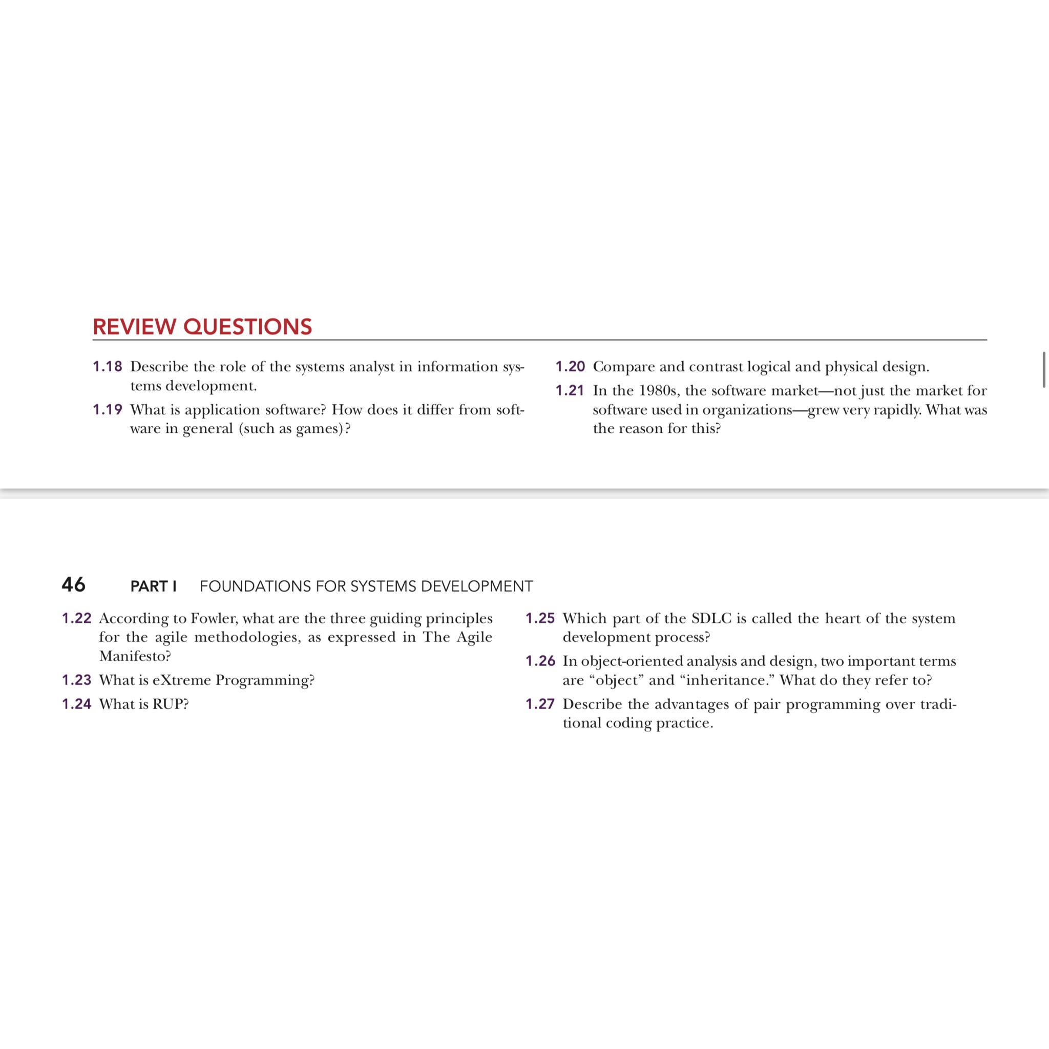 Solved REVIEW QUESTIONS1.18 ﻿Describe the role of the | Chegg.com