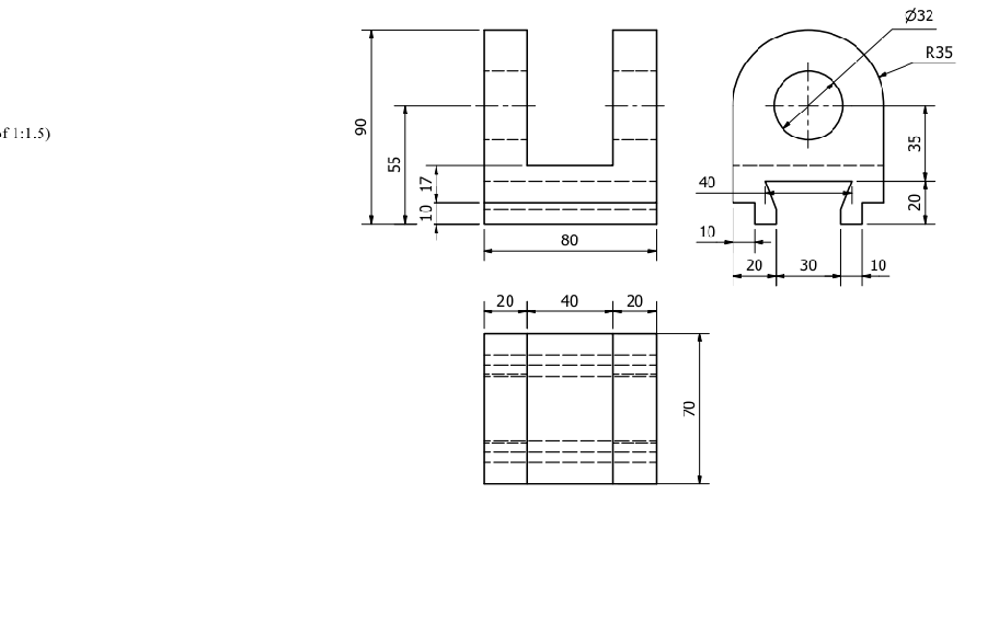 Solved Given: Principal views of the slide. Required: | Chegg.com