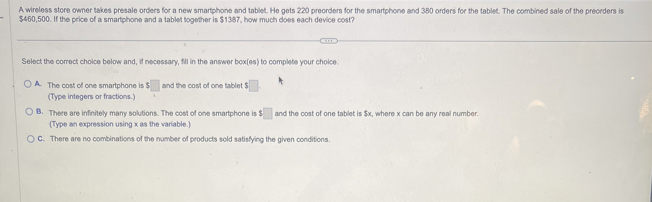Solved A wireless store owner takes presale orders for a new | Chegg.com